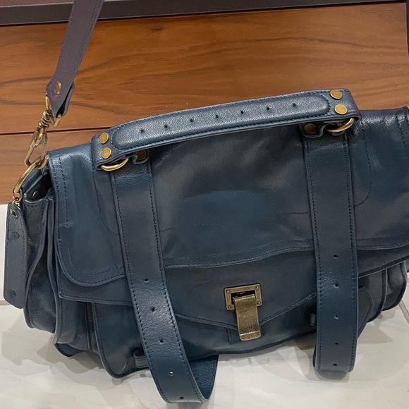 Proenza Schouler | Bags | Proenza Shouler Blue Lamb Skin Tiny Ps ...